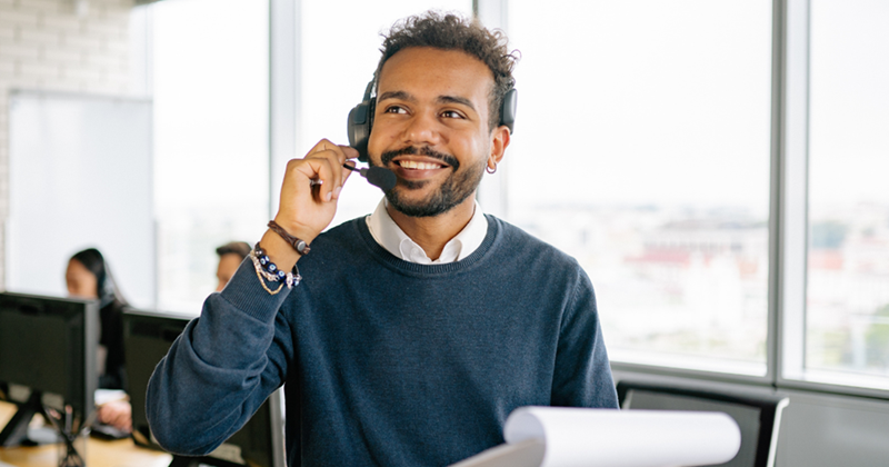Office worker shocked when his work is complimented by a senior ...