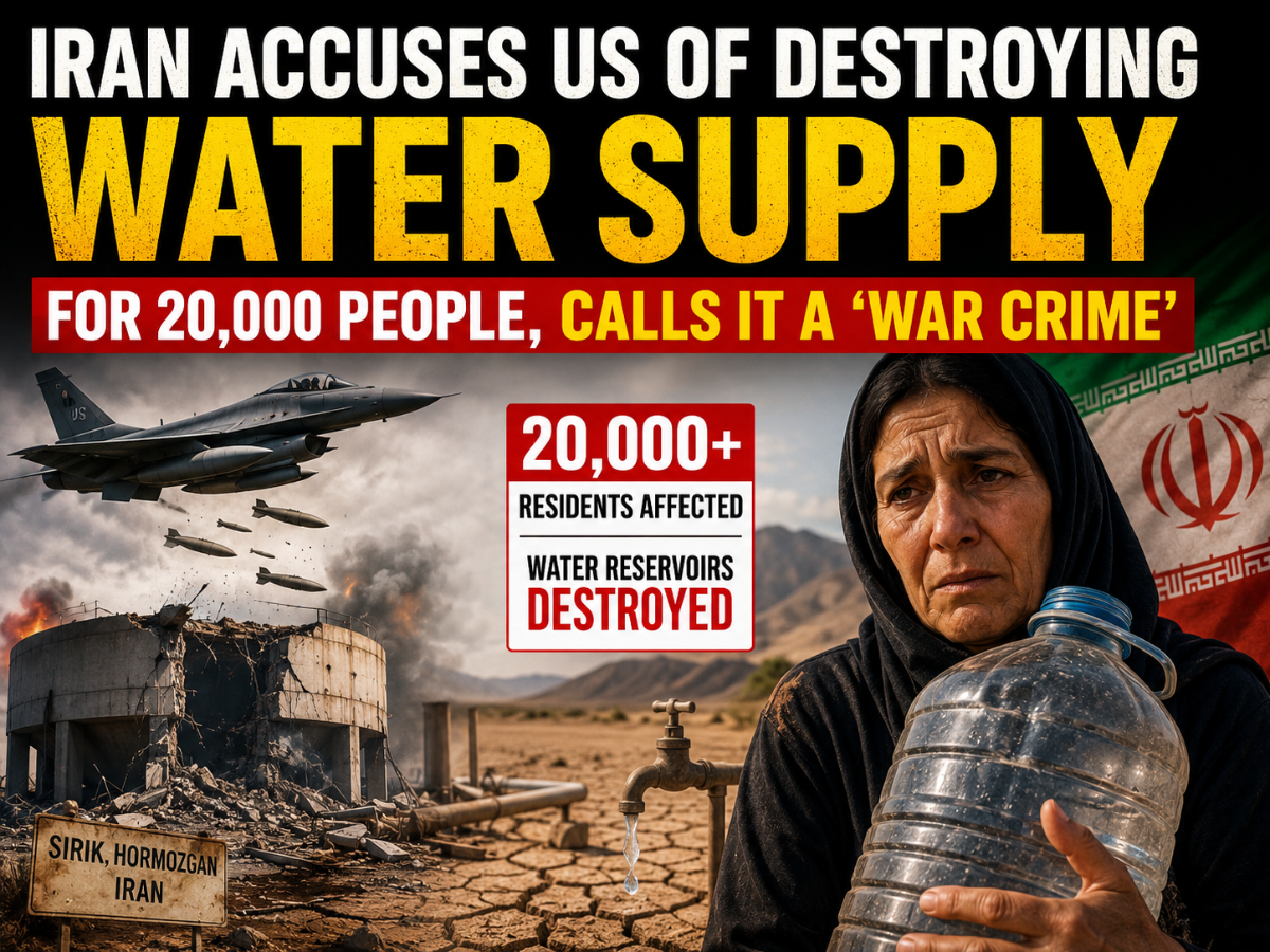 US-Israel-Iran war latest news: Iran accuses US of destroying water ...