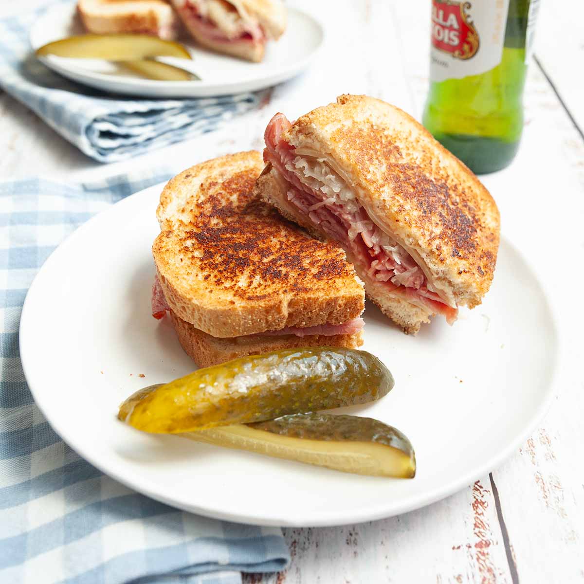 Grilled Reuben sandwich