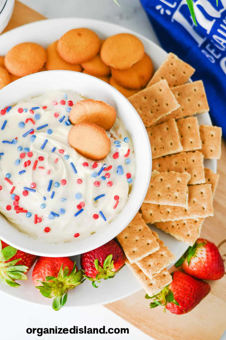 Festive easy cheesecake dip