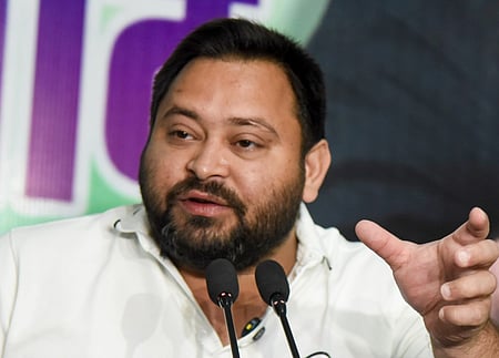 'On brink of bankruptcy?': Tejashwi questions Bihar government spending ...