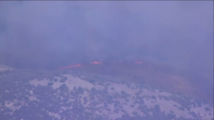 Fire crews battle brush fire on Camp Pendleton in San Diego County