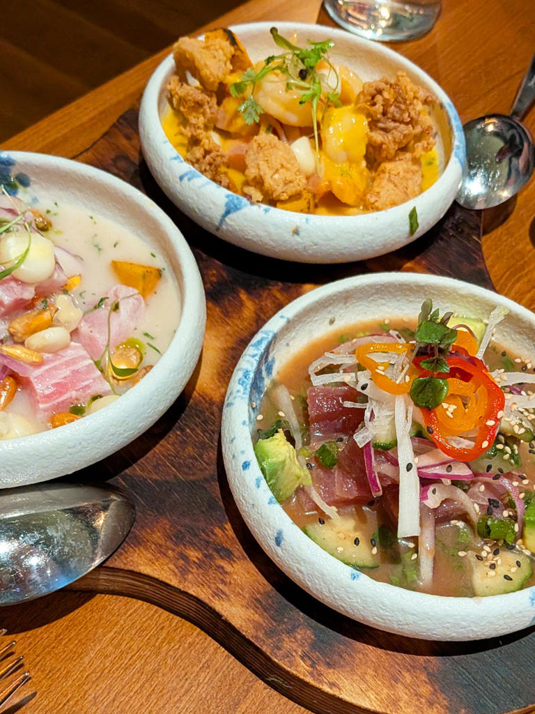Splurge on the cebiche trio at River North’s Peruvian mainstay