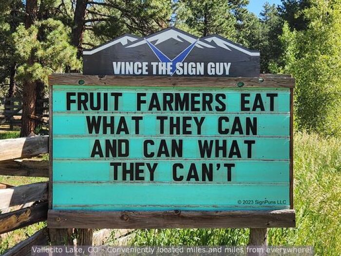 36 signs made by a Colorado man with a great sense of humor
