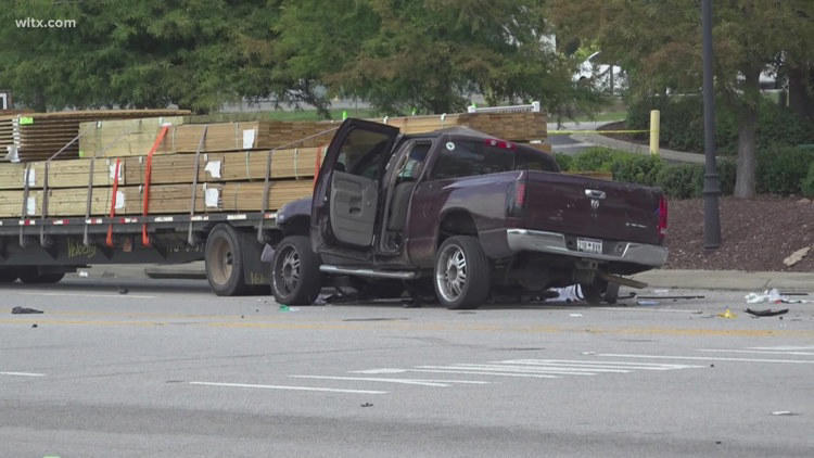 Two critically injured after stolen pickup crashes during attempted ...