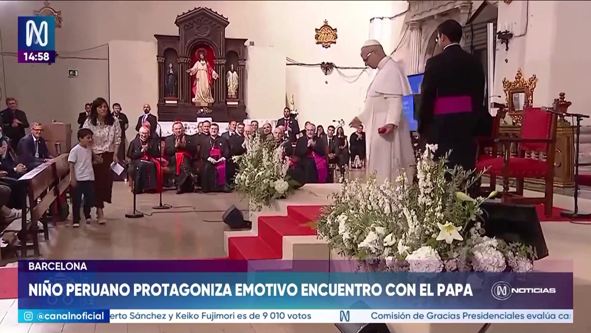 El papa León XIV vivió un emotivo encuentro con un niño peruano