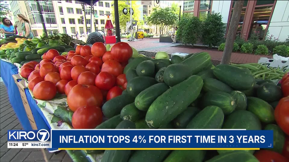 Video: Inflation tops 4% for the first time in 3 years