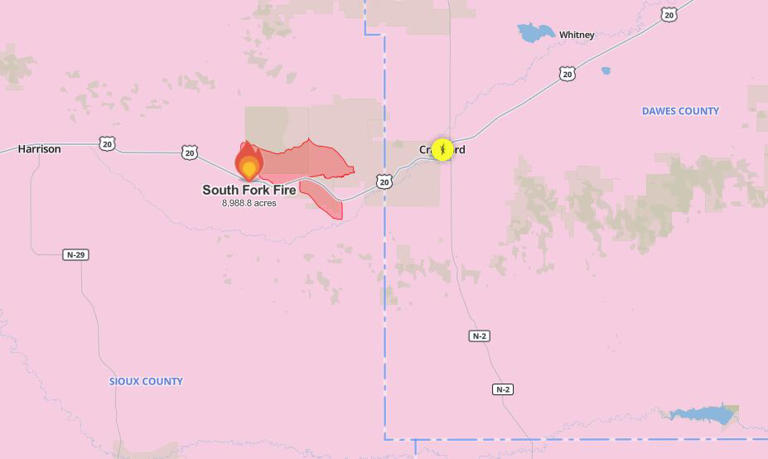 Wildfire burns nearly 9,000 acres in Nebraska Panhandle near South ...