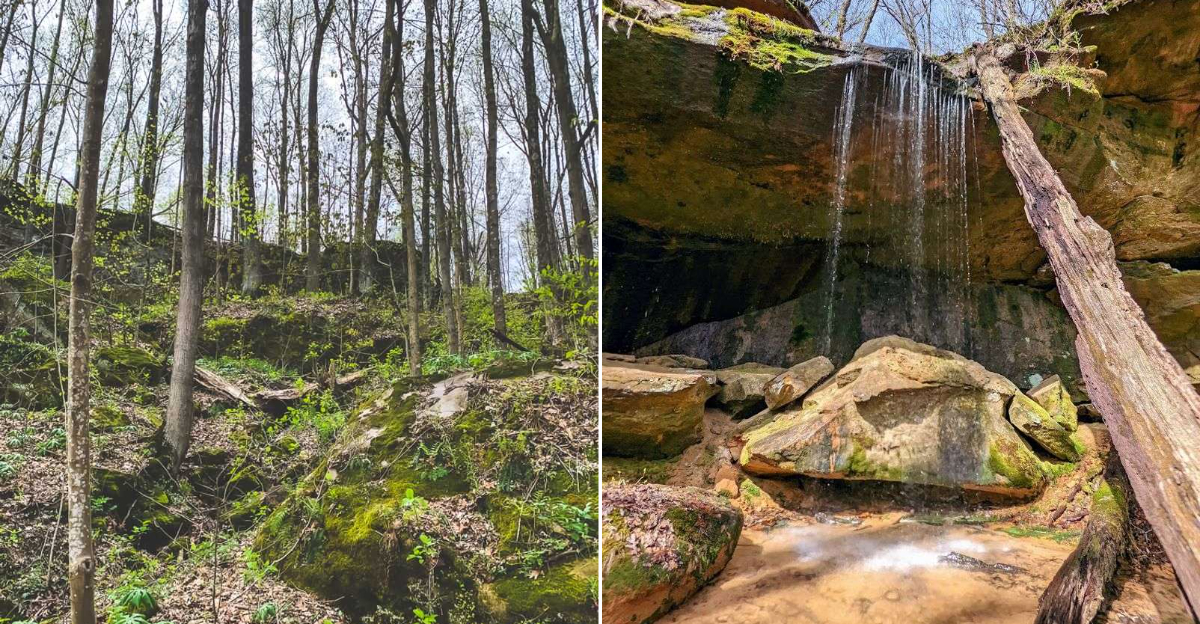 This scenic Indiana trail features massive 100-foot towering bluffs and ...