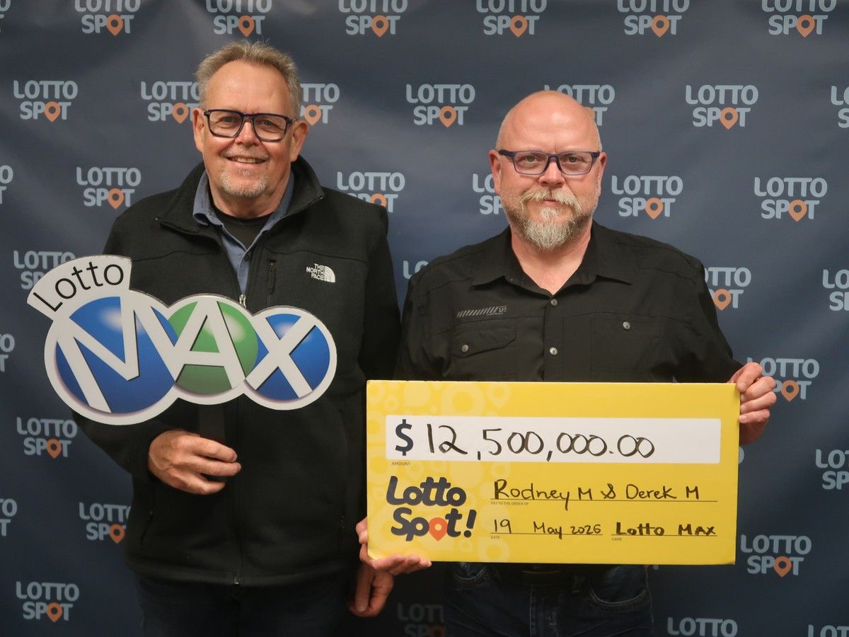 'I couldn't believe it': Alberta friends split $12.5 million lottery win