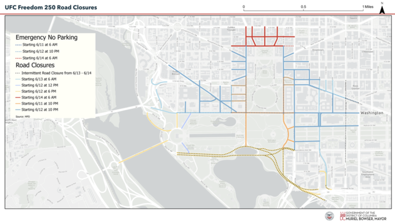 UFC Freedom250: Road and park closures near White House; how to get to ...