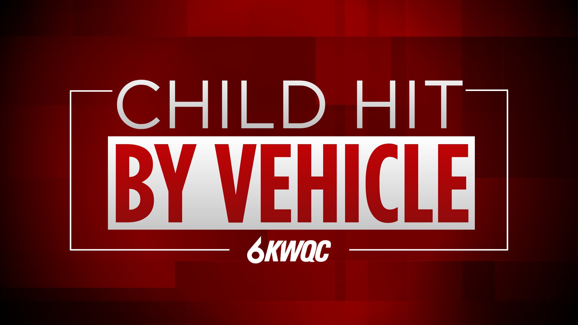 Child on electric scooter hit by vehicle