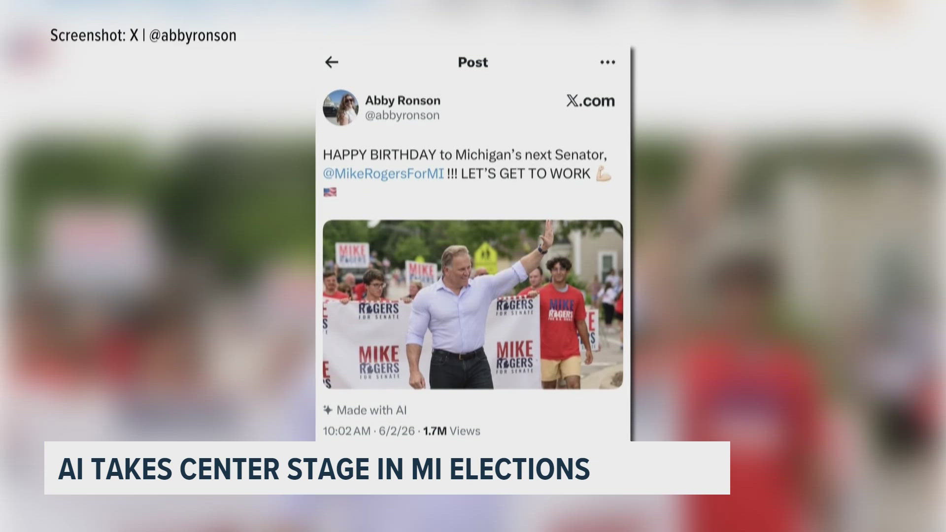 AI takes center stage in Michigan elections through campaign ads
