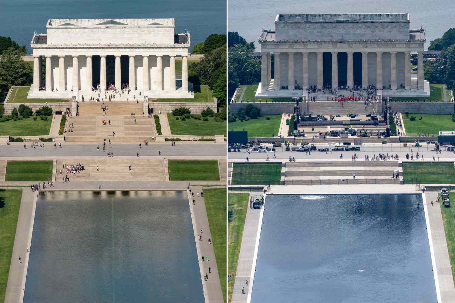 Trump finishes 'really beautiful' $14M renovation of Lincoln Memorial ...