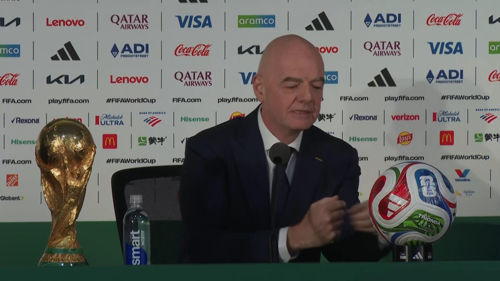 Infantino says FIFA 'not kings of the world' and trying to resolve ...
