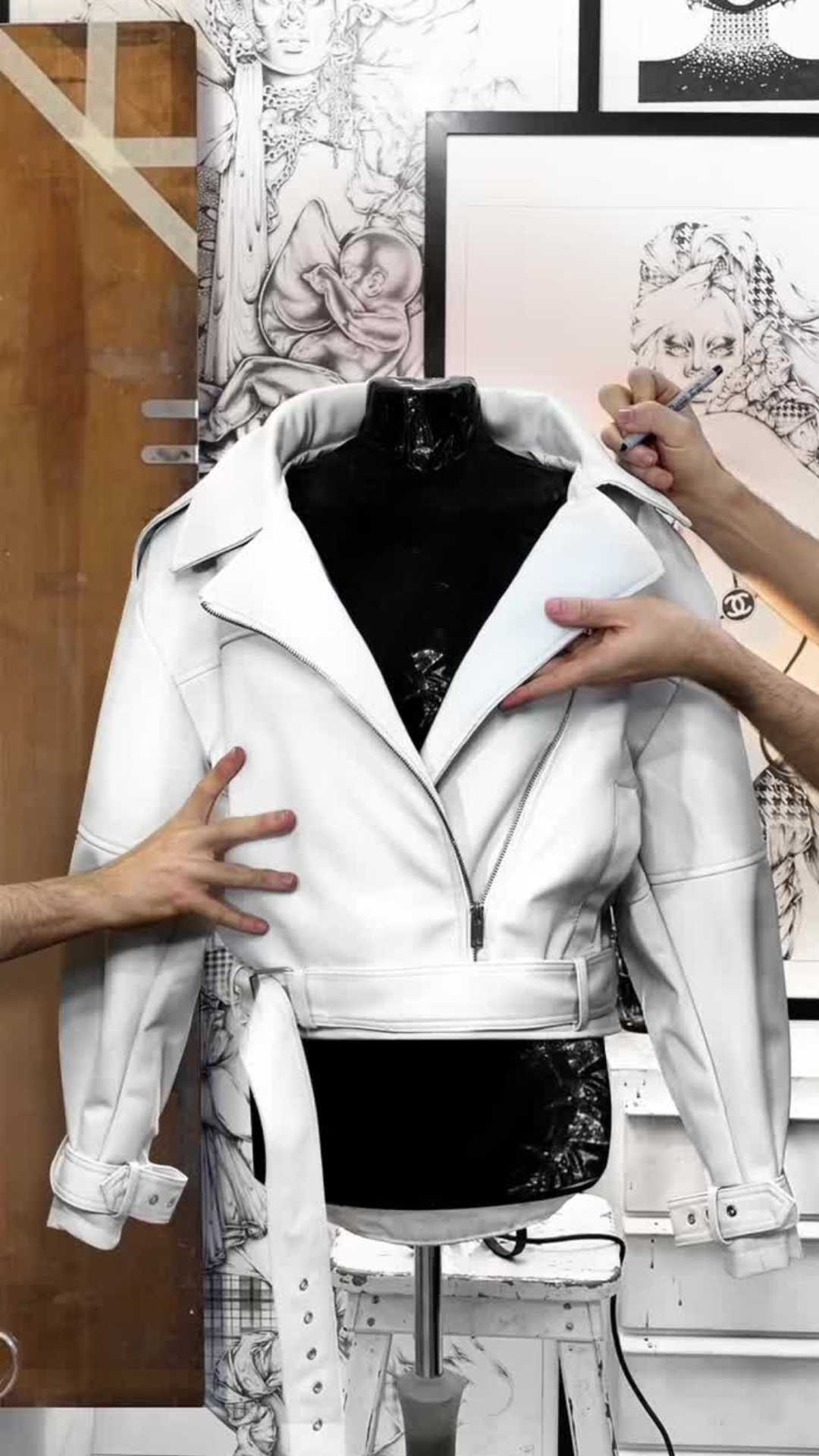 Secrets to crafting detailed fashion illustration on leather