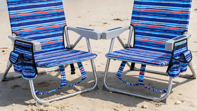 Walmart is selling a $180 set of backpack beach chairs for 50% off