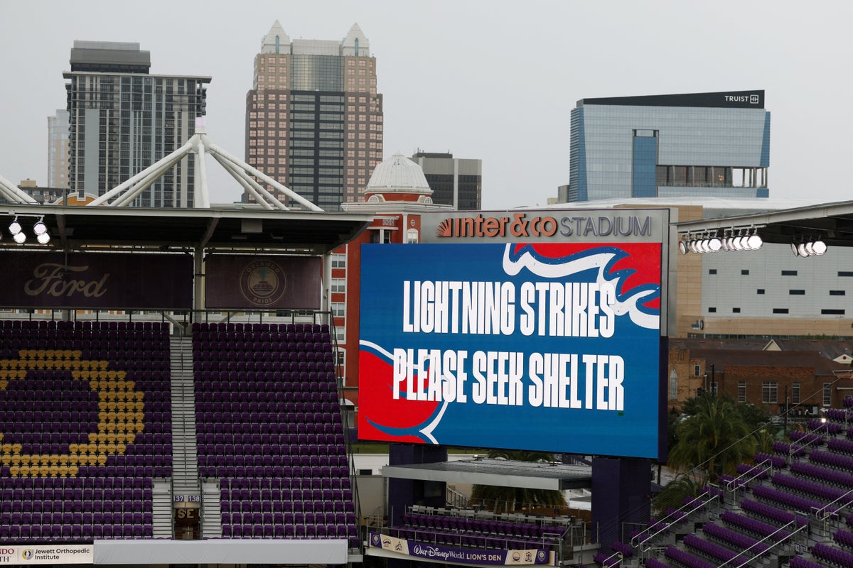 England v Costa Rica kick-off delayed as weather causes havoc