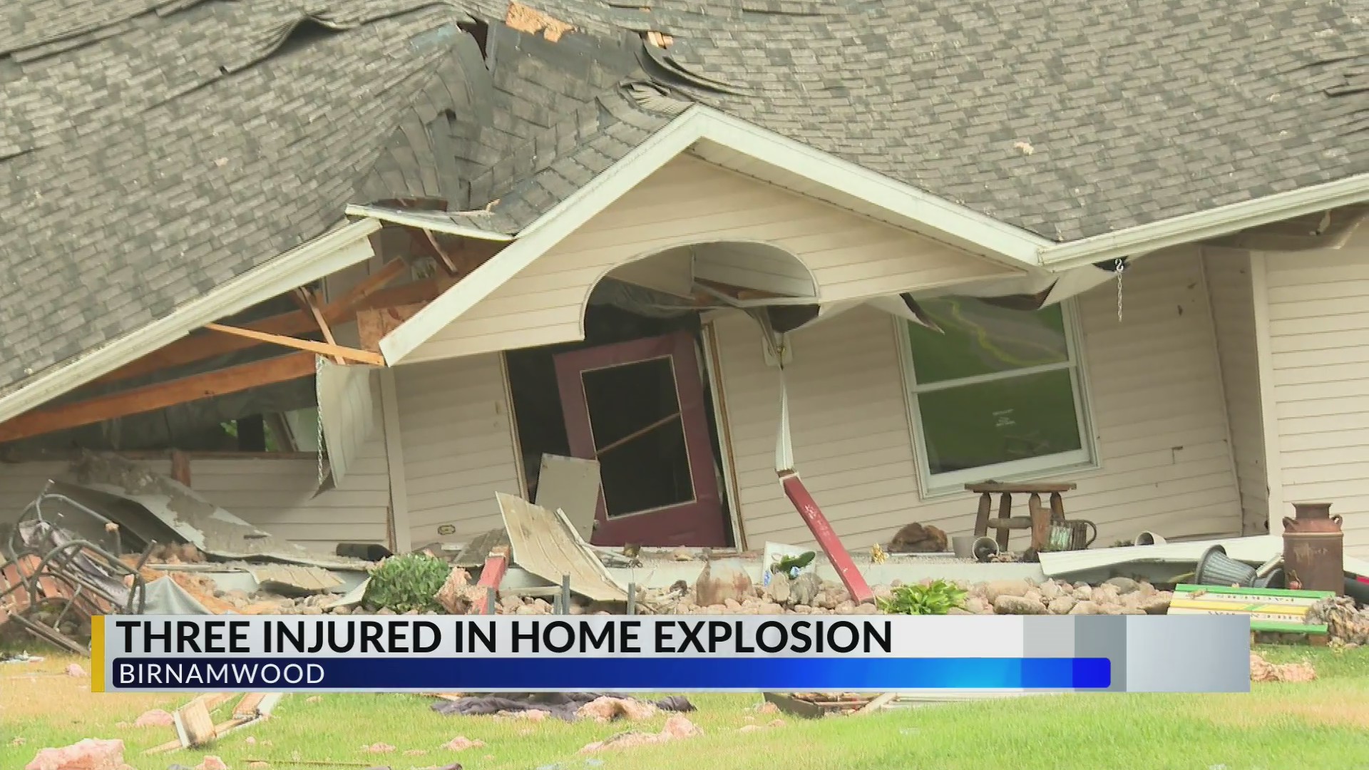 Three injured in home explosion
