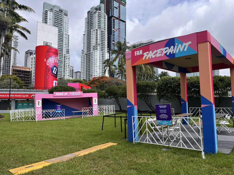 We got a sneak peek inside Miami's World Cup fan festival at Bayfront Park