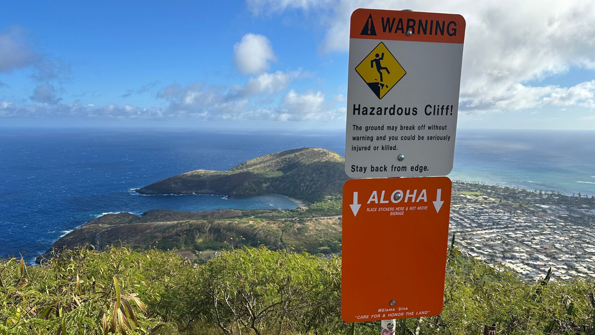 New park signs recognize volunteers, redirect sticker vandalism