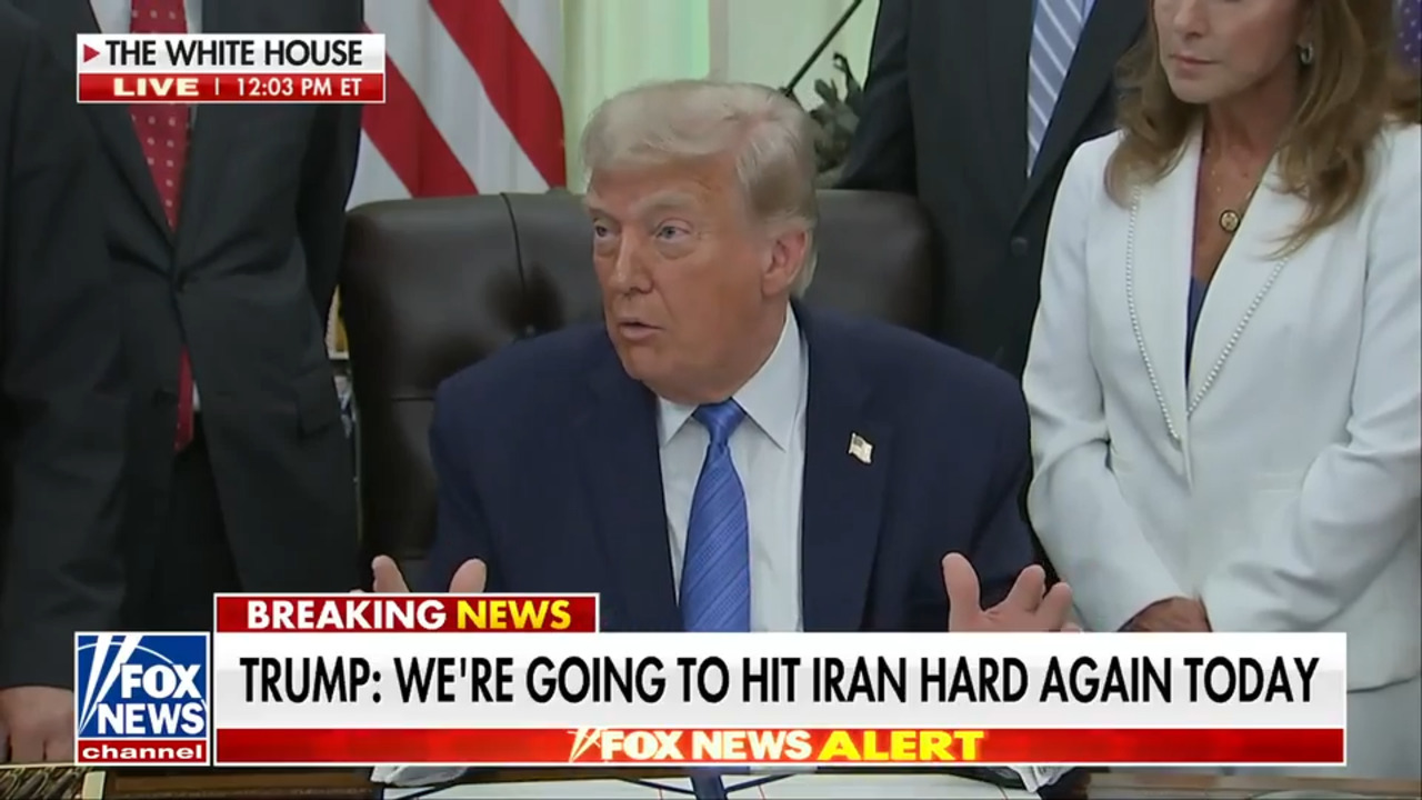 Trump reveals US military took out 22 Iranian ships 'late at night'
