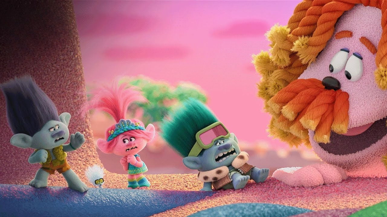 Poppy, Branch & friends arrive at Vacay Island | Trolls Band Together