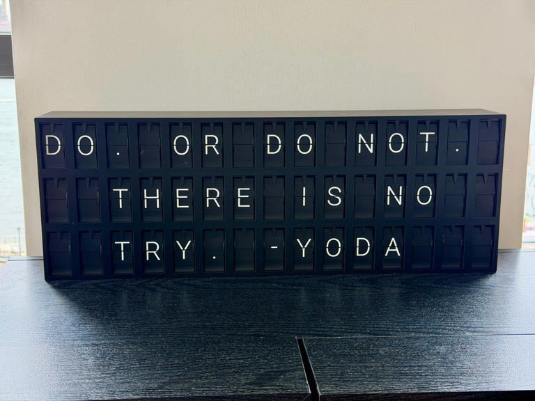 This retro sign brings old train station charm into your home
