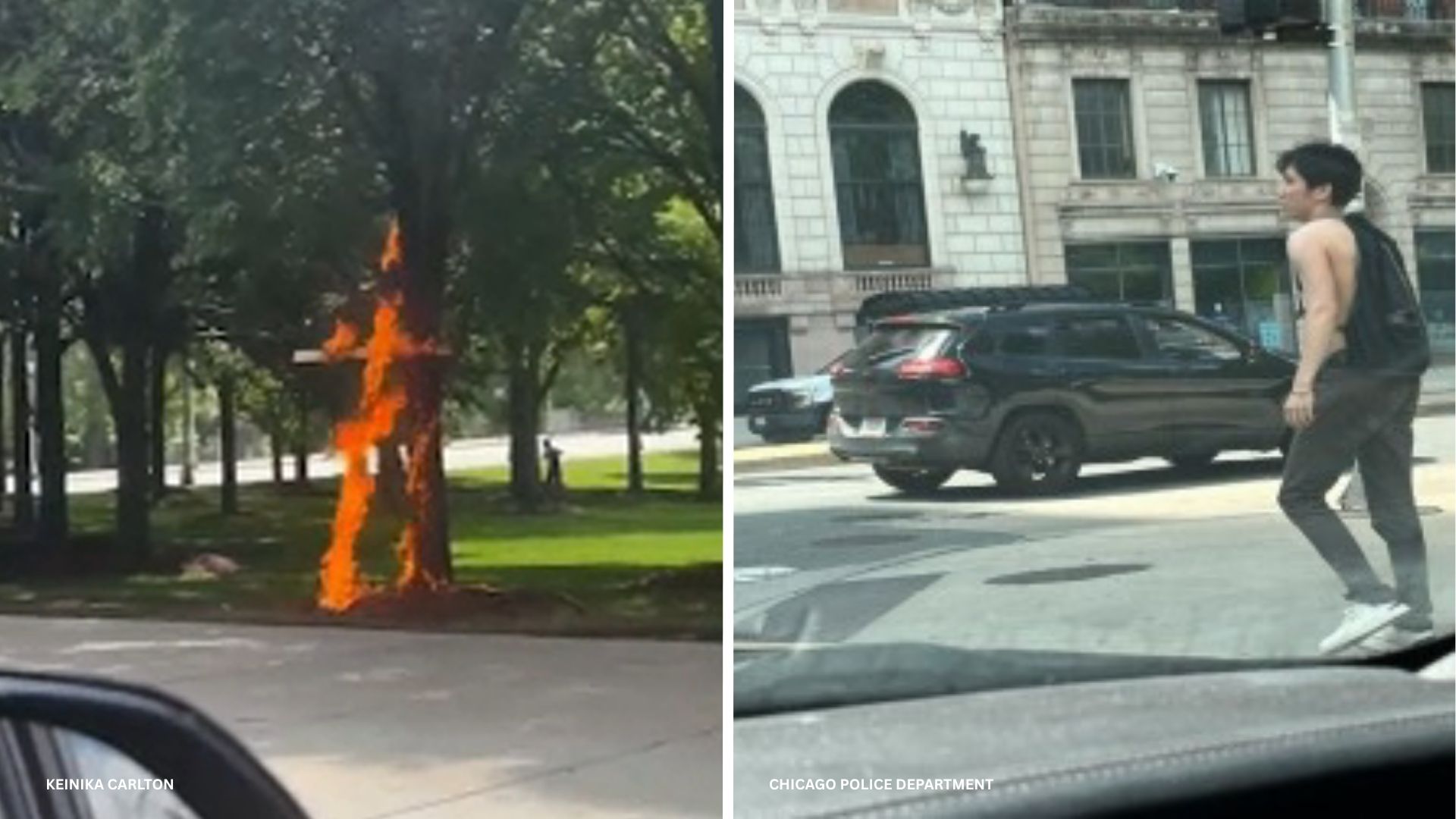 Chicago police release photo of suspect accused of burning cross in ...