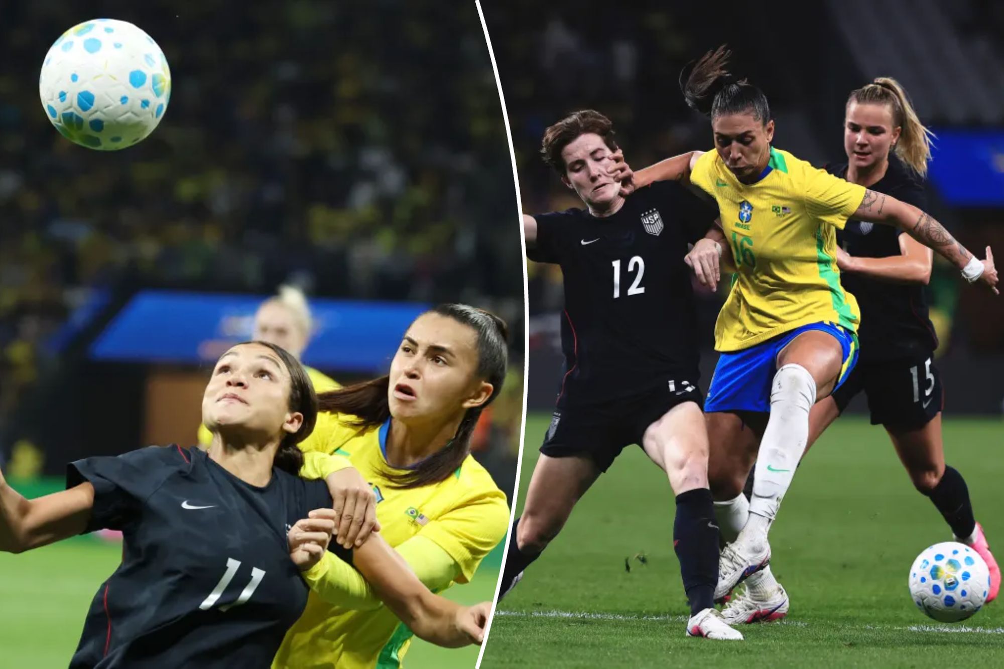 Brazil gets eight red cards in wild home loss to USWNT