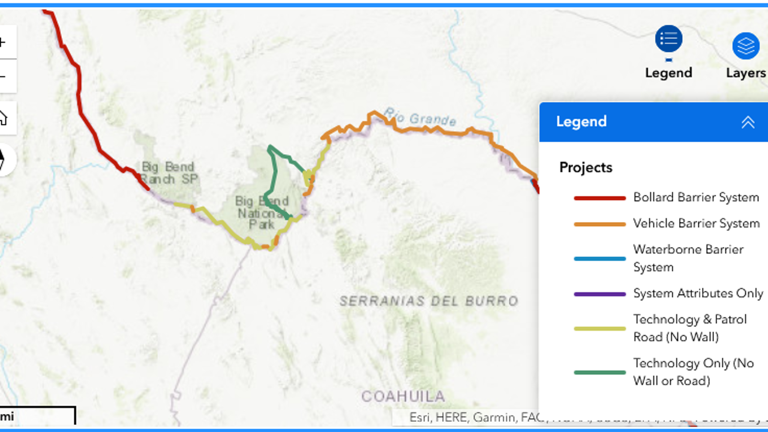 Big Bend will see vehicle barriers, not walls along southern border