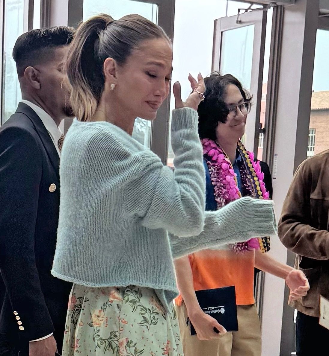 Jennifer Lopez fights back tears and shares emotional hug at son Max's ...