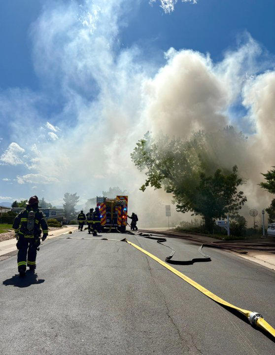Smoke seen for miles as fire breaks out at Arvada home
