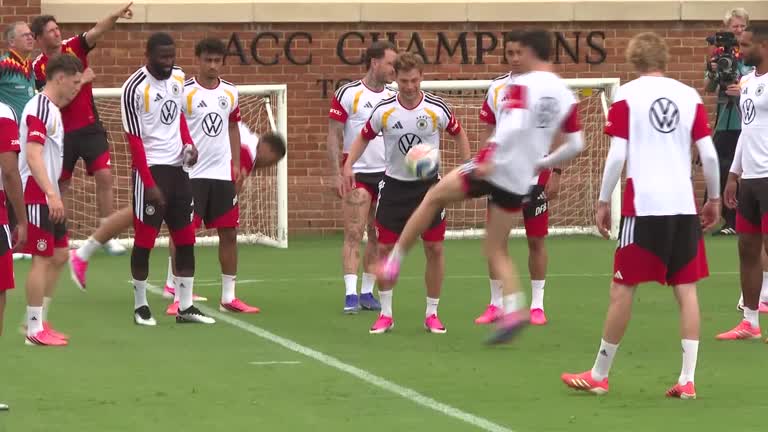 German soccer team trains in North Carolina heat as World Cup looms