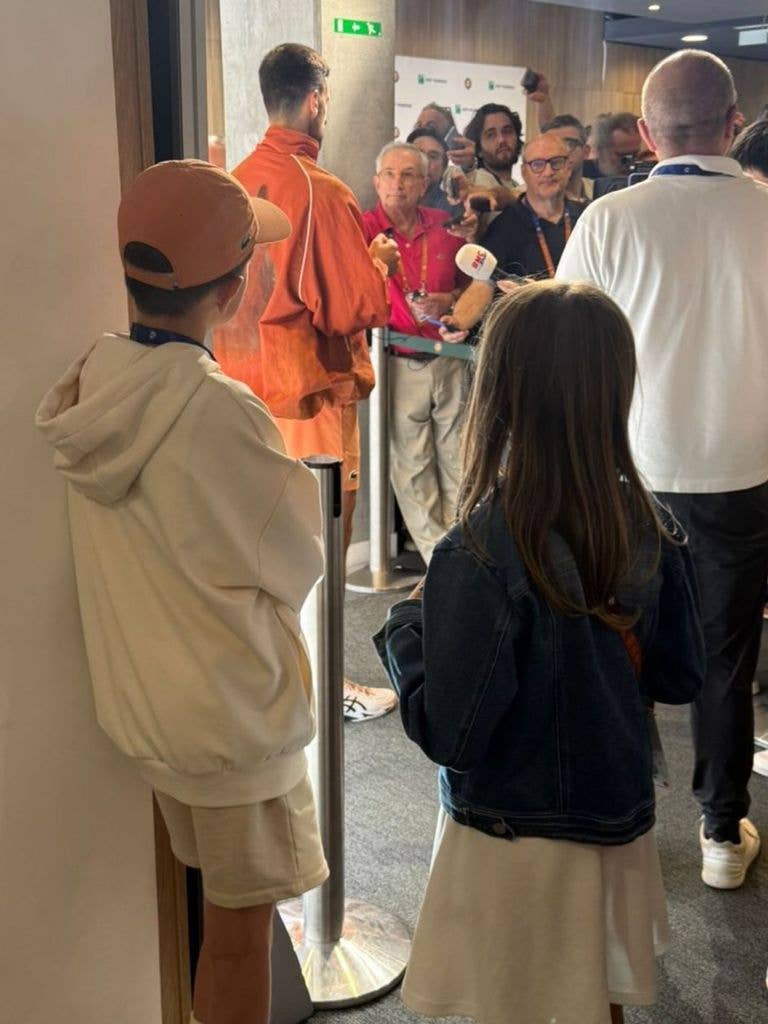 Novak Djokovic shows his goofy side in rare peek at touring with 2 kids ...