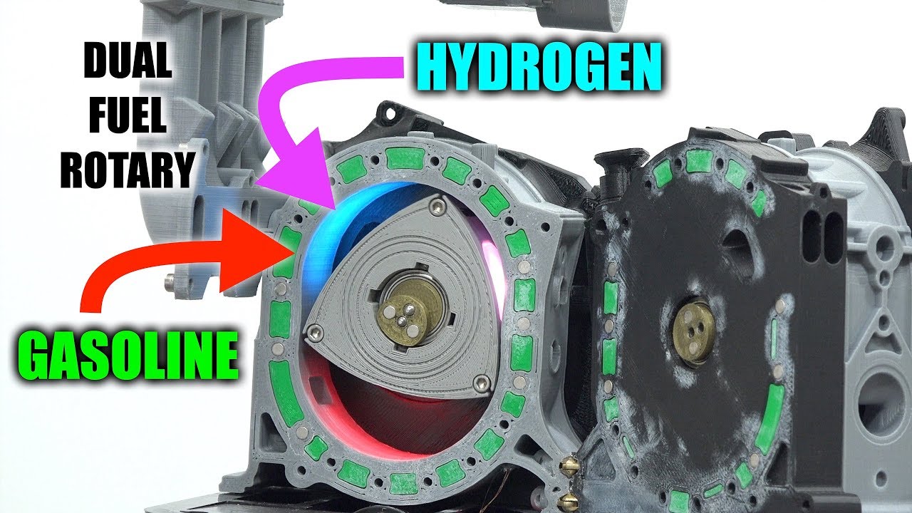 Mazda built a hydrogen and gasoline powered rotary engine