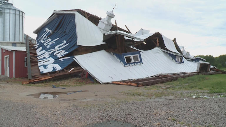 Culver’s barn in Beaver Dam destroyed after storms