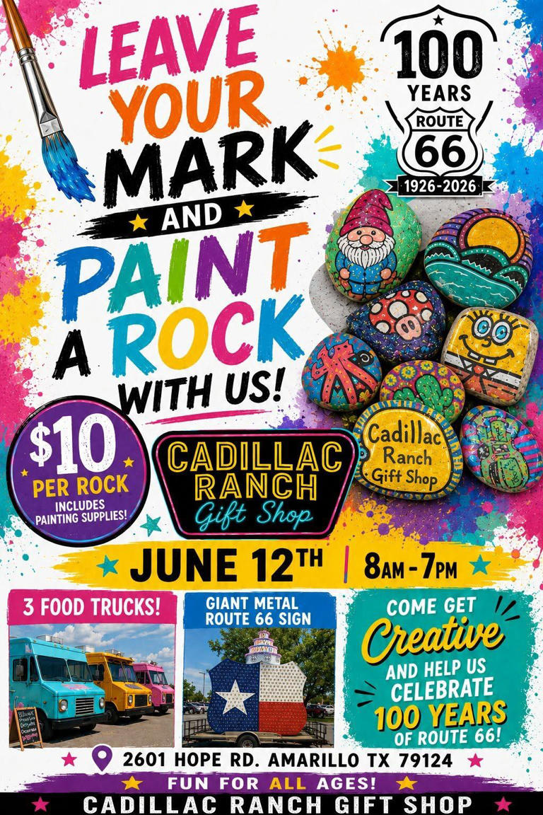 Cadillac Ranch Gift Shop to host 'Paint a Rock' event for Route 66 ...