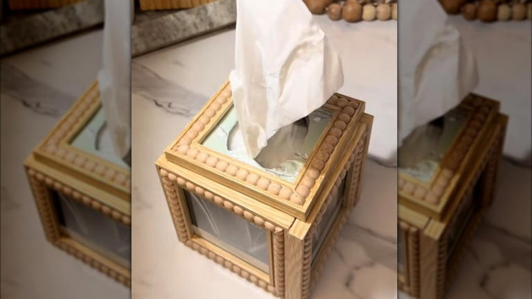 DIYer grabs Dollar Tree picture frames to create adorable storage