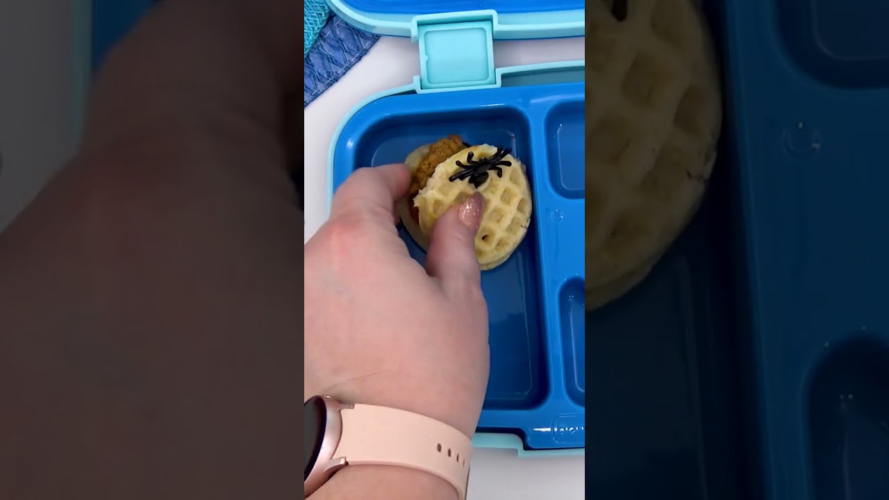 I tried fake chicken & waffle sliders! 😱