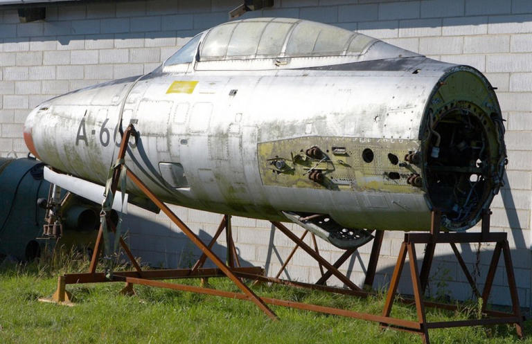 Eyes in the skies: Danish museum rebuilding rare F-84G Thunderjet ...
