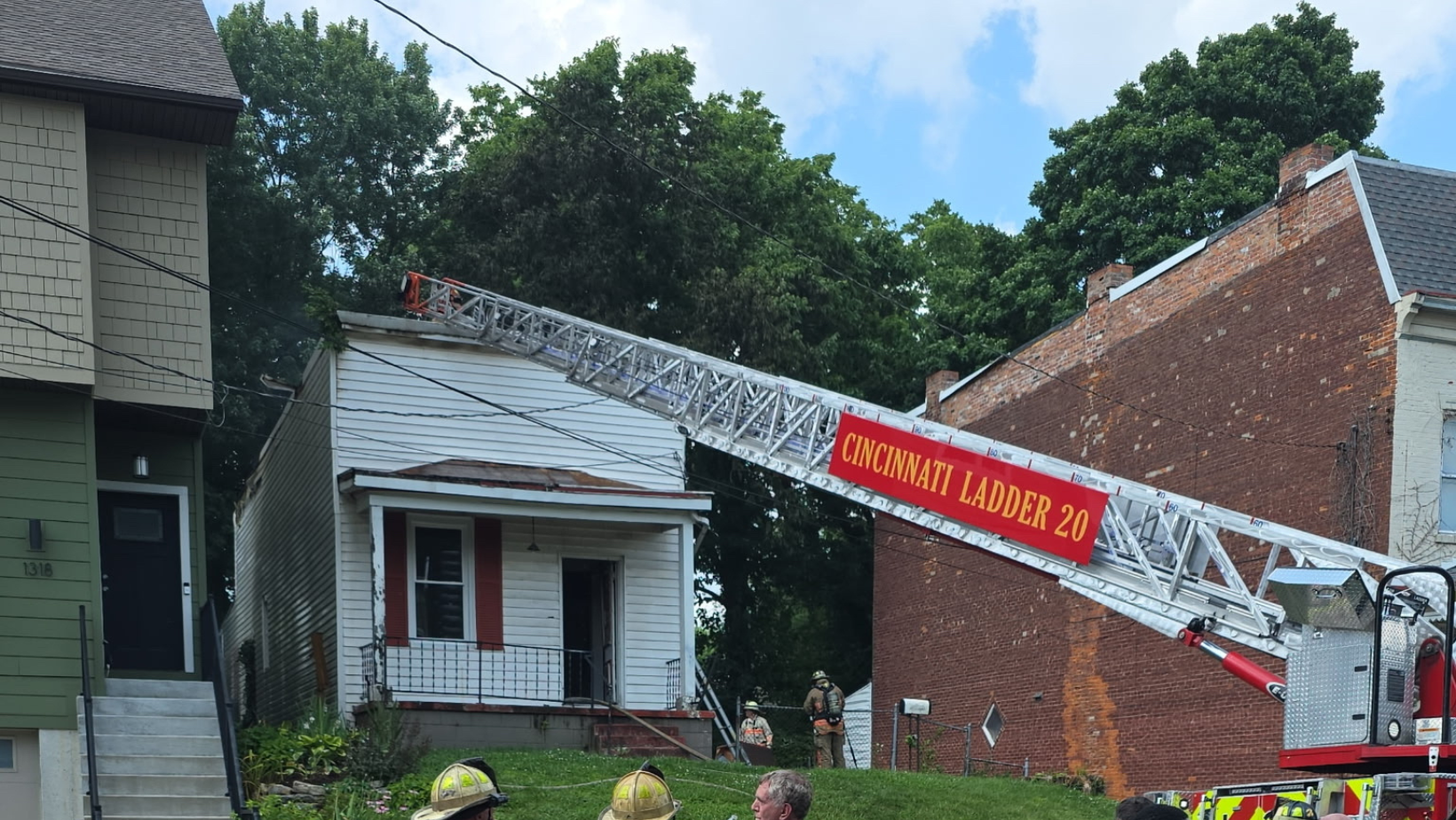 Cincinnati firefighters respond to two-alarm fire at house in Northside