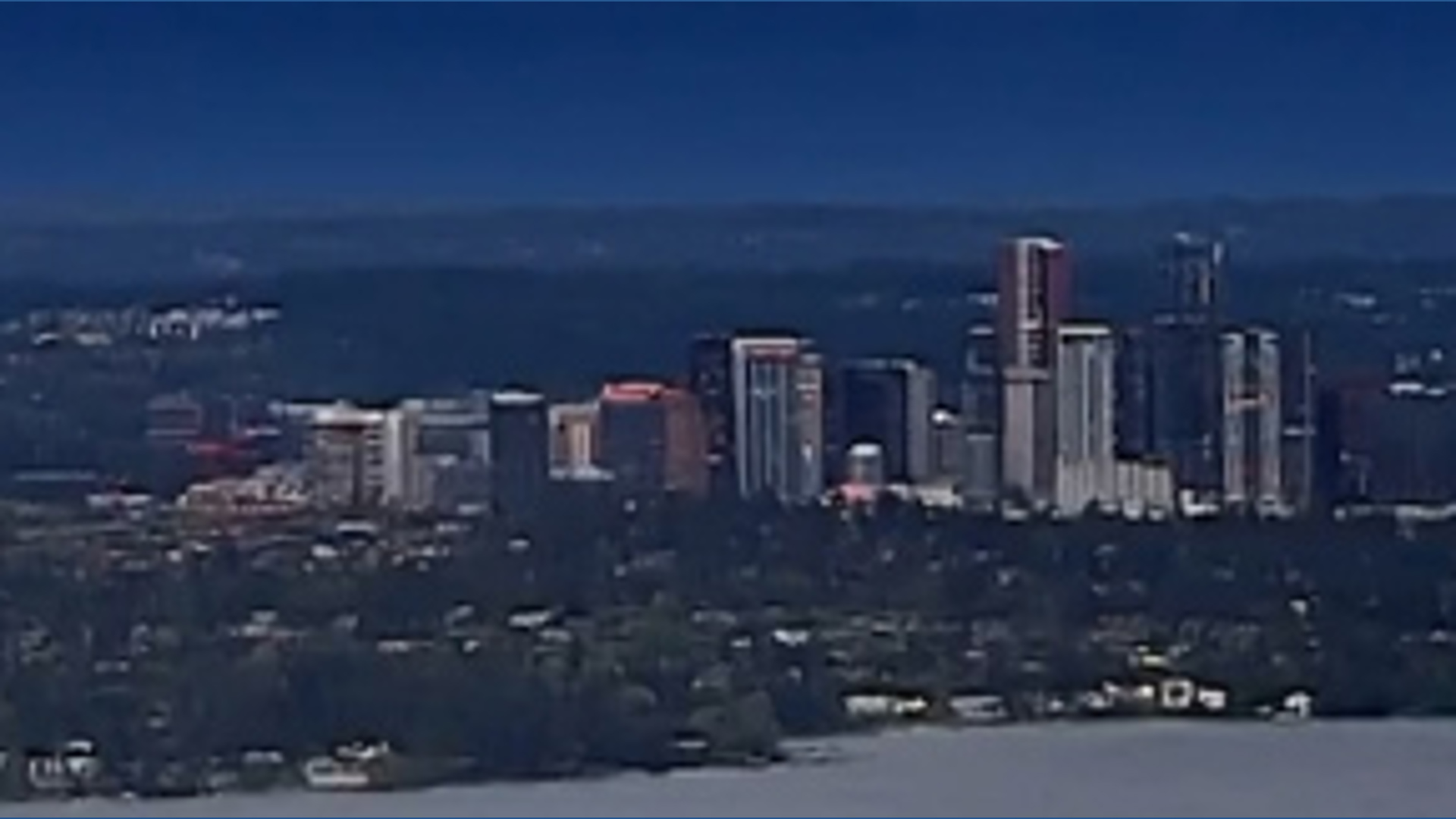 Clouds dance over Bellevue