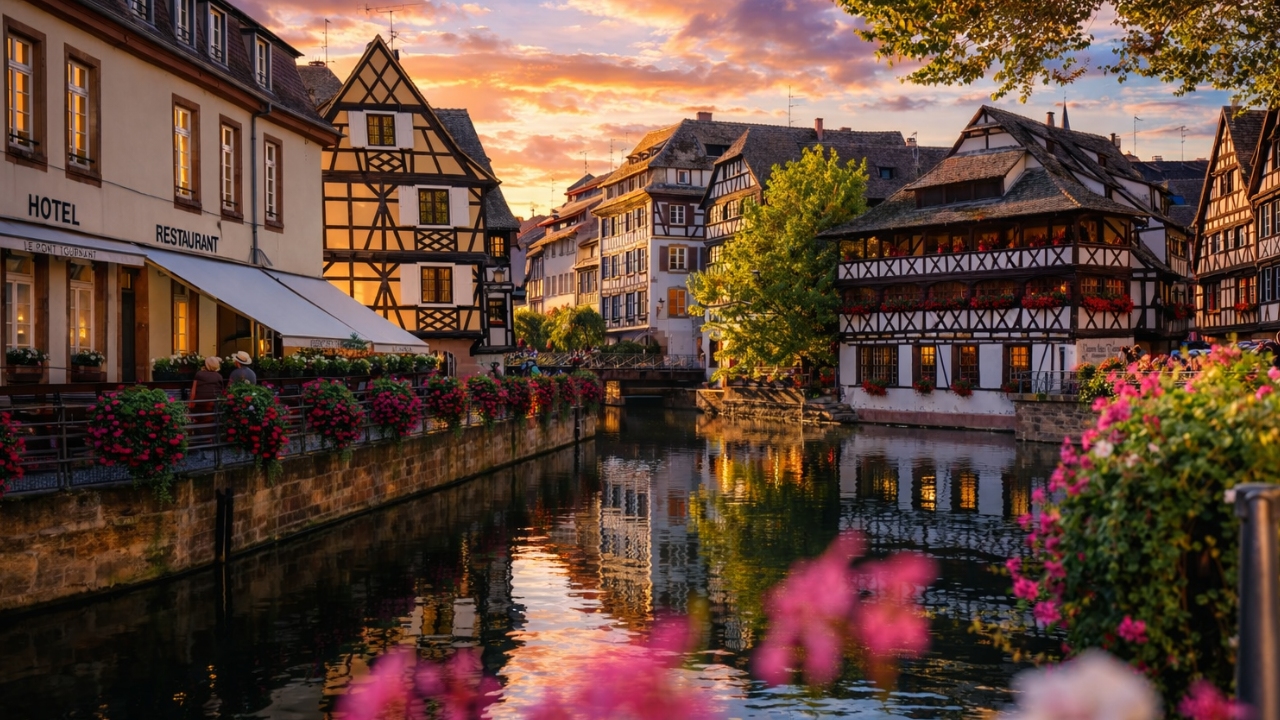 Exploring Strasbourg’s fairytale canals and streets (8K)