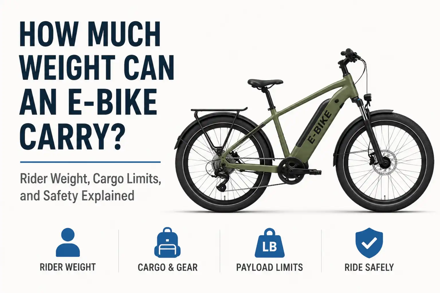 How much weight can an e-bike carry? Rider weight, cargo limits, and ...