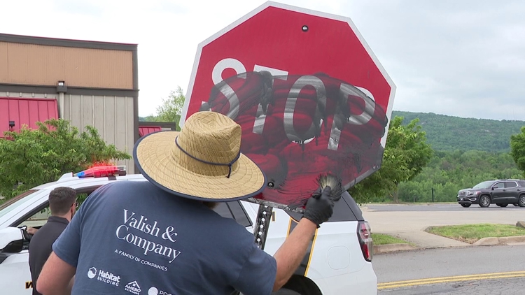 Graffiti cleanup underway in Luzerne County
