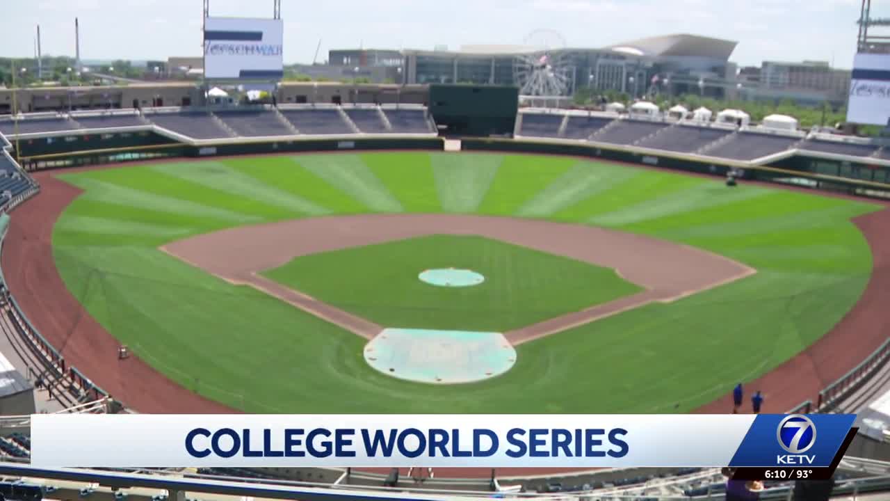 College World Series ground crew debut new field design