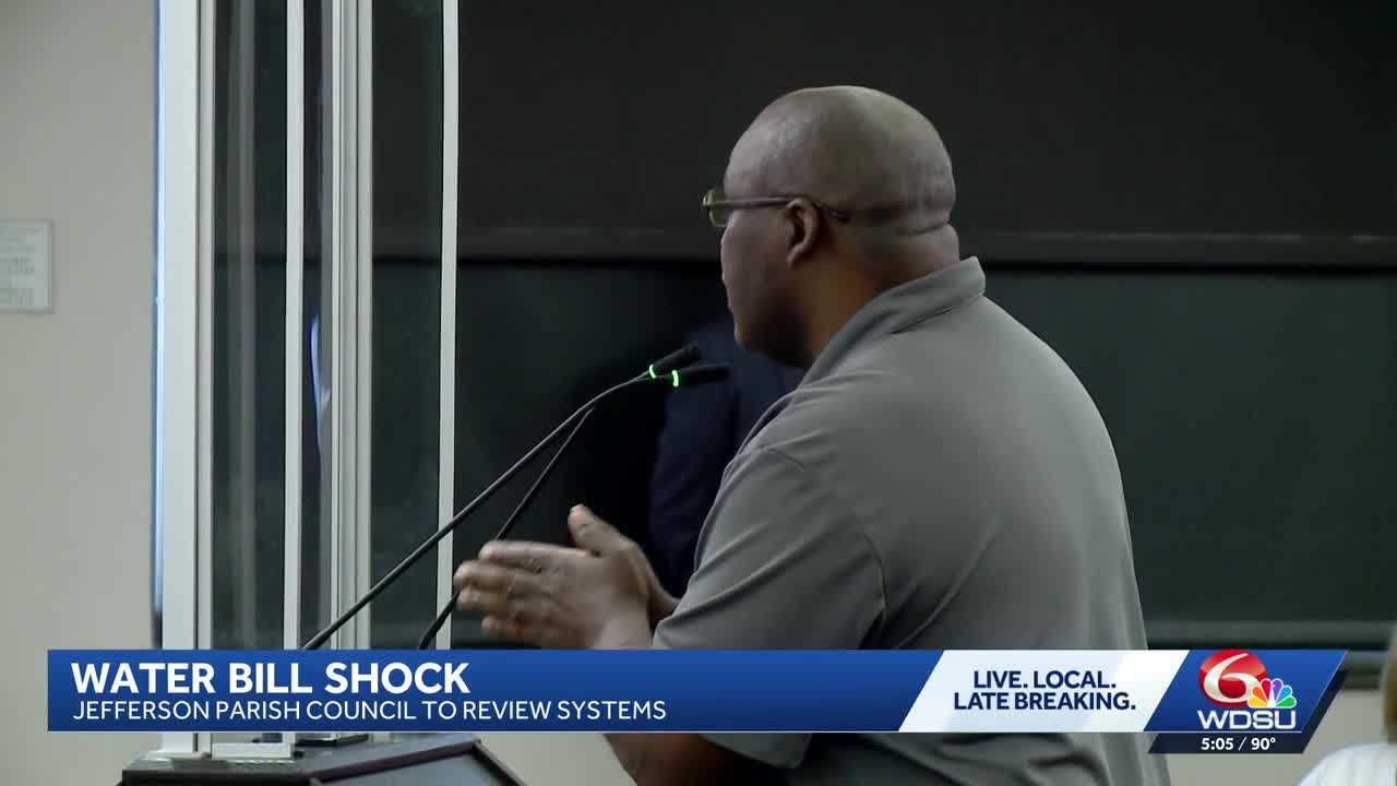 Jefferson Parish residents frustrated with high water bills