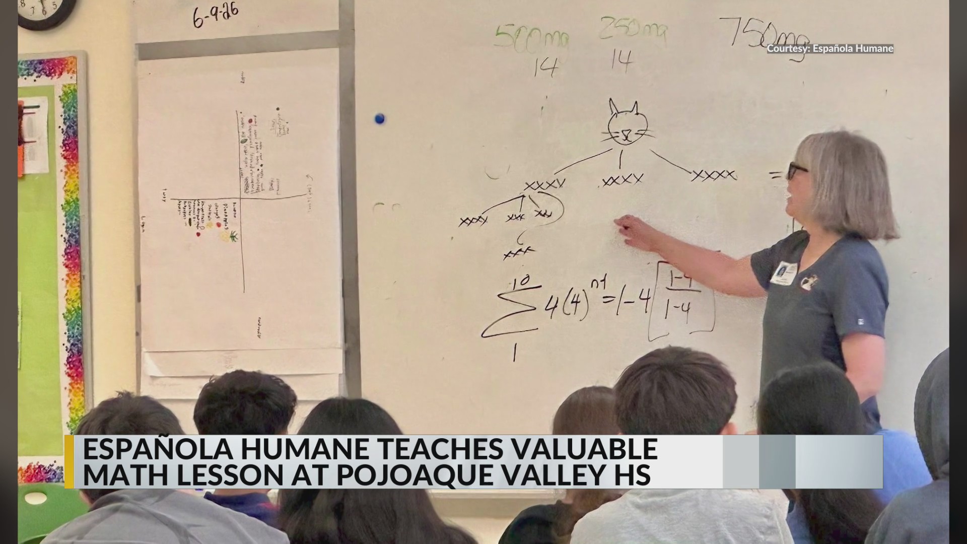 Española Humane teaches valuable math lesson at Pojoaque Valley High School