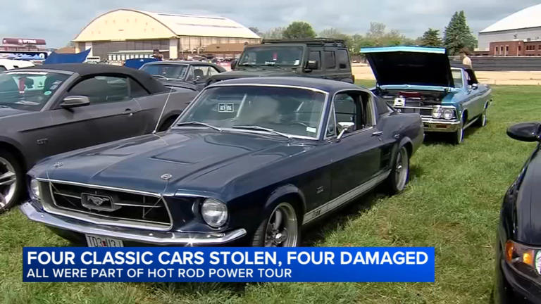4 classic cars taking part in Hot Rod Power Tour in Joliet stolen, 4 ...